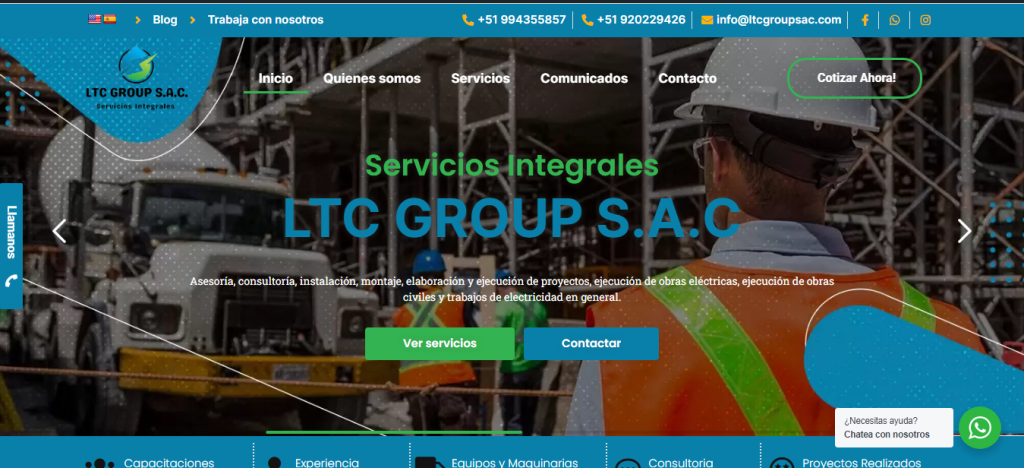 Nuestra nueva web – LTC GROUP S.A.C